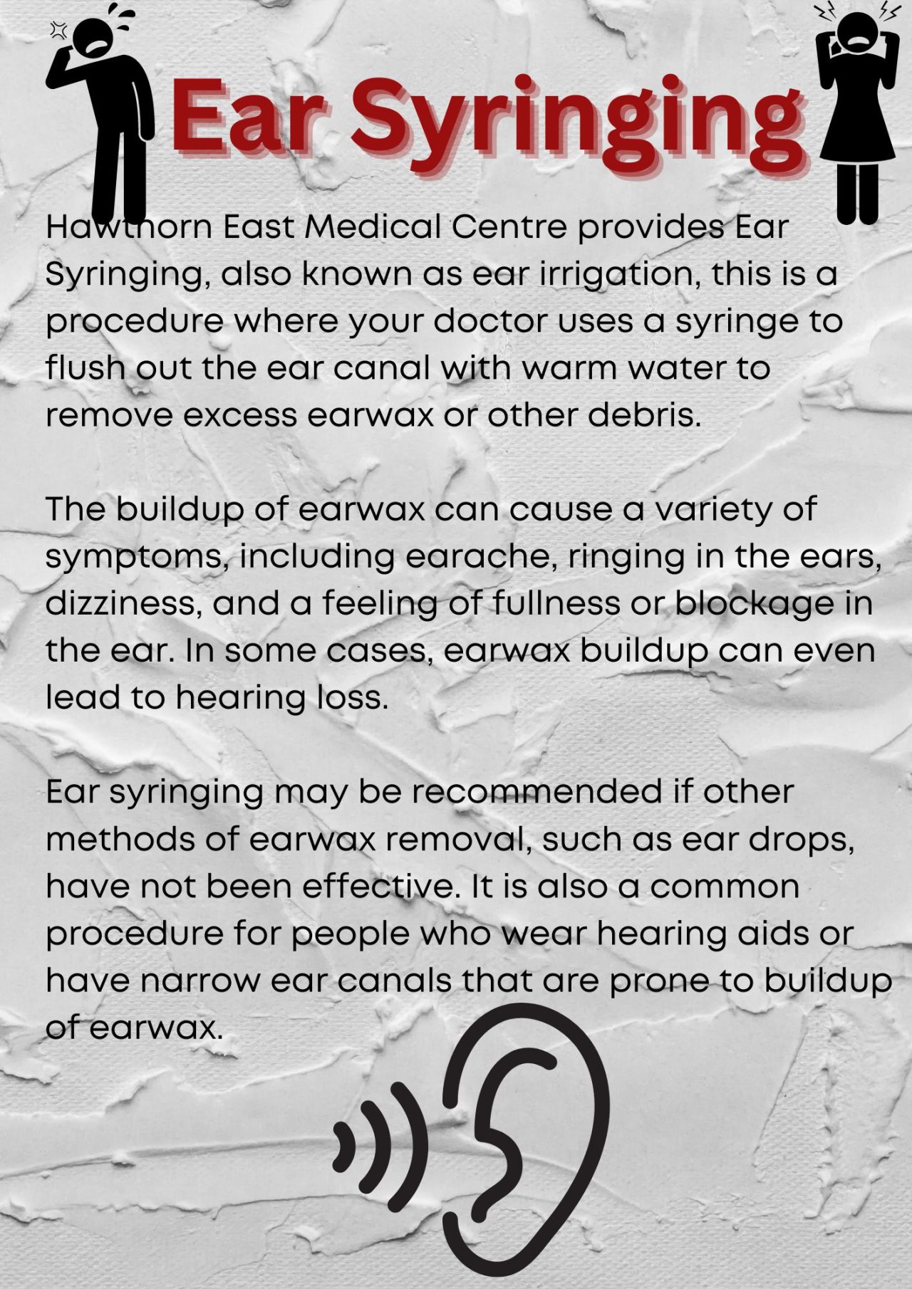 EAR SYRINGING | Hawthorn East Medical Centre